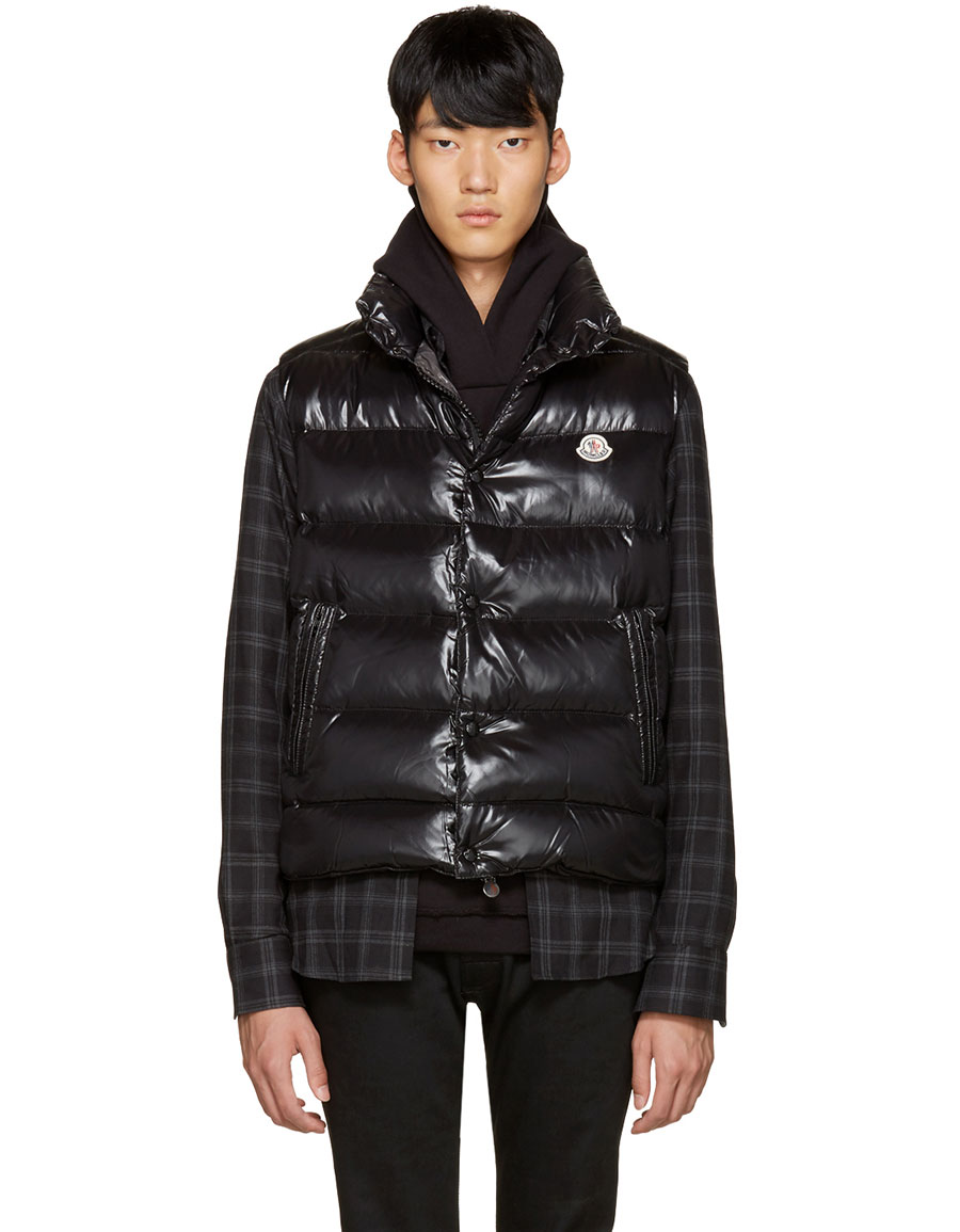 MONCLER Black Down Tib Vest VERGLE