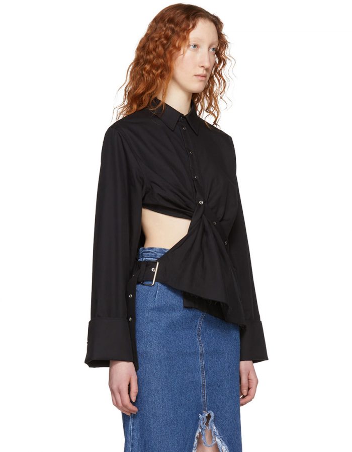 GANNI Embellished denim shirt · VERGLE