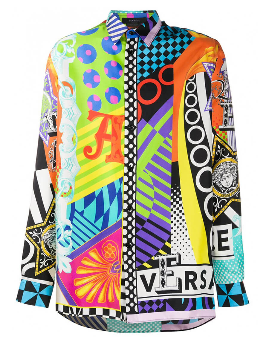 VERSACE SILK PRINTED SHIRT · VERGLE