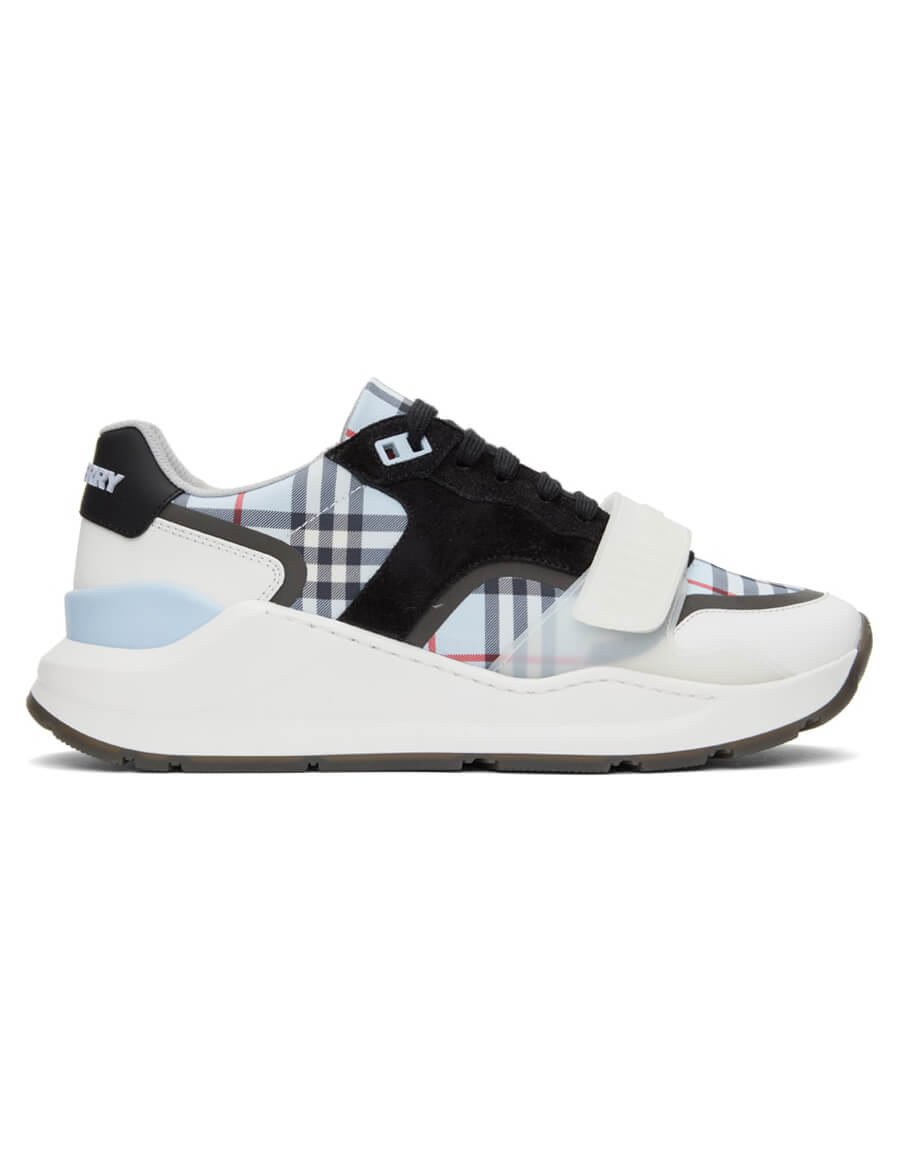 BURBERRY Multicolor Check Sneakers · VERGLE